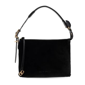 Etro Etro Velvet Schultertasche Hobo Small - - Bags - Damen - Schwarzk - ONE SIZE