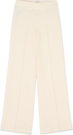 Oltre Femme, Pantalons, Blanc, Taille: 42 FR Pantalon Palazzo &agrave; jambes larges