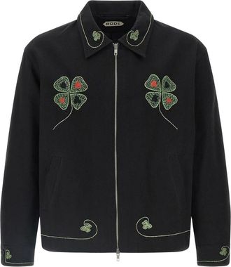 Bode Homme, Vestes, Noir, Taille: L Lucky Draw Jacket