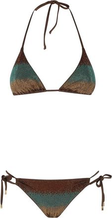Miss Bikini Femme, Maillots de bain, Brun, Taille: 40 FR Bikini Triangolo Slip