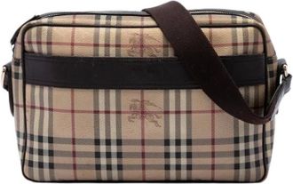 Burberry Pre-owned Haymarket Check Crossbody Bag - - Pre-owned - Damen - Beige - ONE SIZE
