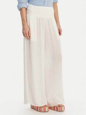 Seafolly Stoffhose Beach Edit 55699-PA Wei&szlig; Relaxed Fit