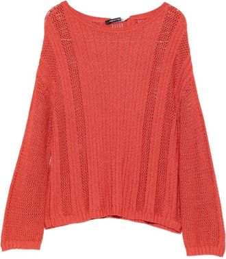 Pennyblack Femme, Pulls, Rouge, Taille: 40 FR Pbbpallore Top en maille et tricot c&ocirc;tel&eacute;