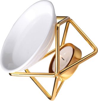 Garneck Duft Wachs &Ouml;lbrenner Wachsschmelzer F&uuml;r Aromatherapie Kerzenw&auml;rmer Duftlampe Mit Schale F&uuml;r Tisch Dekoration Wohnzimmer Schlafzimmer Yoga Raum