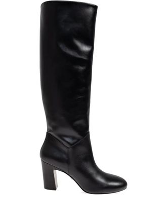 Dsquared2 bottes en cuir Twin 85 mm à talon épais - Noir