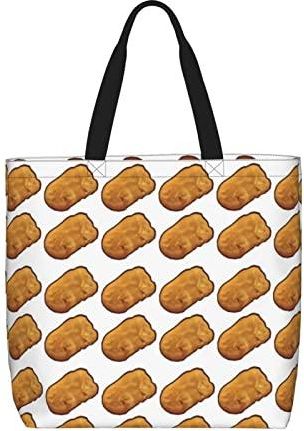 Generic Sac Fourre-Tout Poulet Dinosaure Mignon Grand Sac A Main Pliable Personnaliser Sacs &Agrave; Main, Pour Femmes, Voyage, Burea, &Eacute;cole