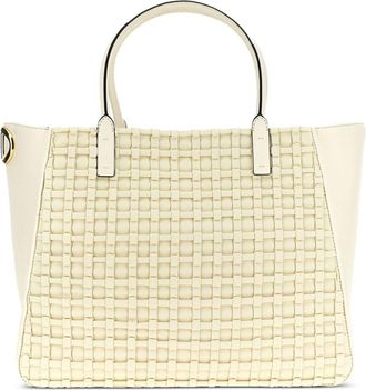 Valentino Garavani sac &agrave; main &agrave; d&eacute;tail VLogo Side - Blanc