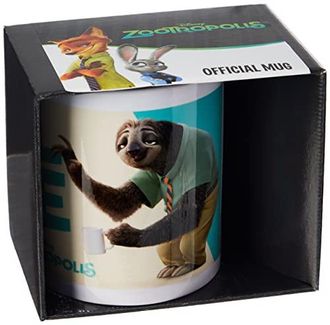 Disney Zootropolis Chill Dude 11oz/315ml Kaffeetassen, Mehrfarbig, 7.9x11x9.3 cm
