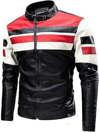 Generic Veste de moto pour homme 2026, Rouge, XXL