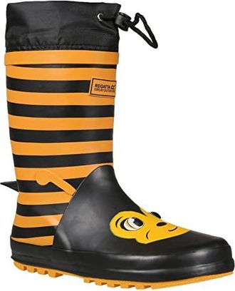 Regatta Mixte Enfant Kids Mudplay Animal Wellies Bottes en Caoutchouc, Jaune, 19 EU