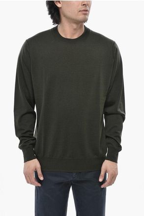 Paolo Pecora Virgin Wool Crewneck Sweater With Patches size 3xl