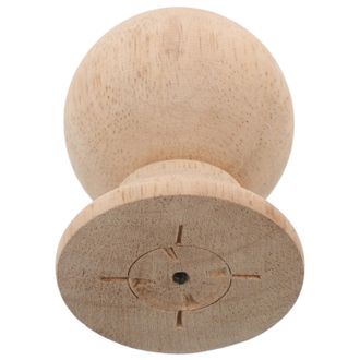 Angoily Holzpfostenkappen aus Massivholz 6X8cm Runde Unbehandelte Kugelaufs&auml;tze f&uuml;r Treppen Betten und Gartenzaun Dekorative M&ouml;bel Zierkappen f&uuml;r Innen und Au