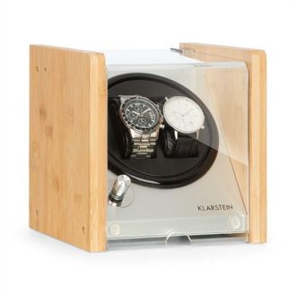 Klarstein Klarstein - Hanoi 2 Remontoir automatique 2 montres 4 programmes 3 vitesses bambou