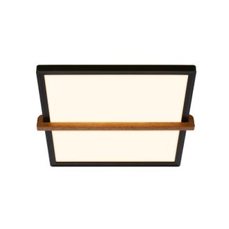 Briloner LED Deckenlampe mit Holz, indirektes Licht, 3.000K warmweiß, Lampe, Deckenleuchte, Wohnzimmerlampe, LED Panel, Küchenlampe, Deckenbeleuchtung, 29 x 31