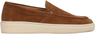 Kazar Homme, Chaussures, Brun, Taille: 41 EU Baskets en daim marron Kazar pour hommes avec une coupe mocassin