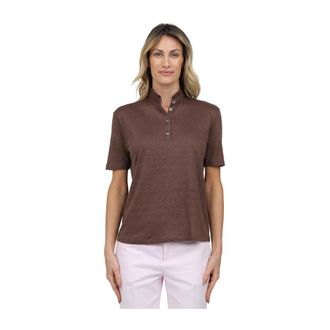 Gran Sasso Koreanisches Halbarmshirt - - Tops - Damen - Braun - XL