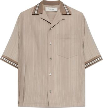 Golden Goose Homme, Chemises, Beige, Taille: S Chemise &agrave; Manches Courtes