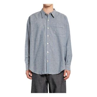 Taiga Takahashi Homme, Chemises, Bleu, Taille: S Lot.106 Chemise &agrave; Col &Eacute;troit