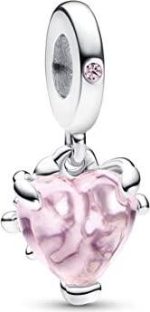 Pandora Pandora Moments Charm pendant Arbre de vie en argent sterling avec zircones cubiques roses et cristal rose