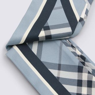 Burberry Unisex Scarfs Bank Blue _se