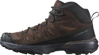 Salomon X Ultra 360 Leather Mid Gore-Tex wasserdichte Herren Wanderschuhe, Outdoor-bereit, Grip, Schutz bei jedem Wetter, Dark Earth, 40 2/3