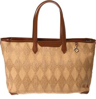 Baldinini Femme, Sacs, Beige, Taille: ONE Size Sac cabas en raphia