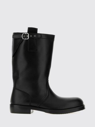 Dries Van Noten Biker-Stiefel aus Glattleder mit doppelten Zuglaschen