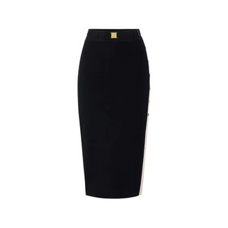 Elisabetta Franchi Damen, R&ouml;cke, Schwarzk, MGr&ouml;&szlig;e