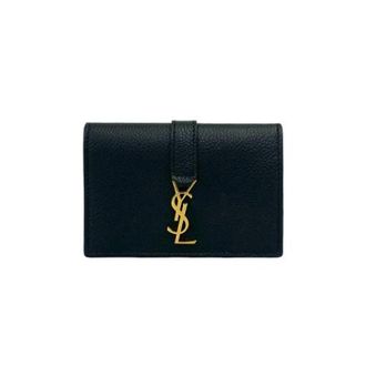 Saint Laurent Pre-owned Cassandra Leder Kartenetui - - Pre-owned - Damen - Schwarzk - ONE SIZE