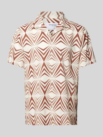 Selected Regular Fit Freizeithemd mit Allover-Muster