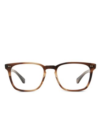 Garrett Leight lunettes de vue Earvin - Marron