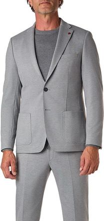 Roy Robson Herren Sakko grau Jersey