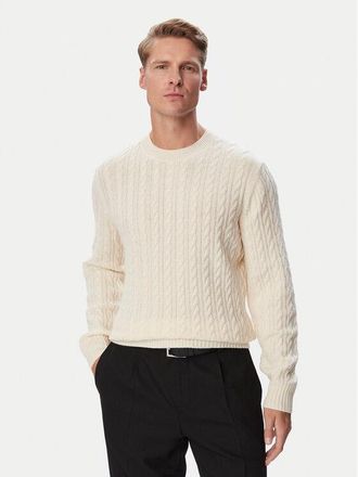 HUGO BOSS Pullover Furlan 50570645 Creme Regular Fit