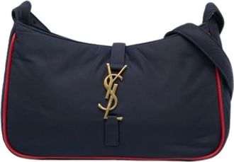 Saint Laurent Sac bandouli&egrave;re en nylon pr&eacute;-aim&eacute; - Femme - Pre-owned - Bleu - Taille: ONE Size