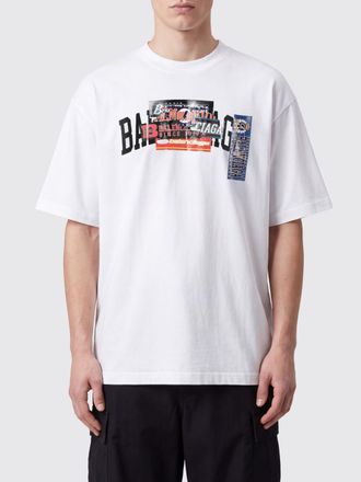 Balenciaga Relaxed Fit T-Shirt aus Baumwolle mit Grafikdruck