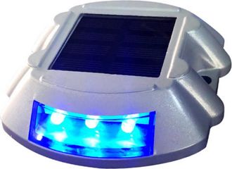 STOBOK Solarbetriebenes Wasserdichtes Stra&szlig;enlicht F&uuml;r Au&szlig;enbereiche Anti-druck Led Bodenleuchte F&uuml;r Garten Weg Einfahrt Blaulicht