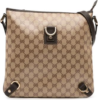 Gucci Hobo Bags - GG Crystal Abbey D Ring Crossbody - Gr. unisize - in Braun - f&uuml;r Damen