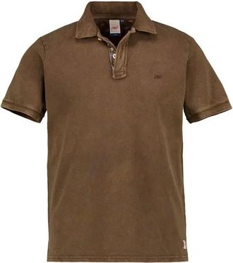 Bob Herren Polo-Shirt braun Baumwoll-Piqu&eacute;
