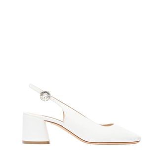 Casadei Cleo Leder Slingbacks - - Shoes - Damen - Wei&szlig; - 40 1/2 EU