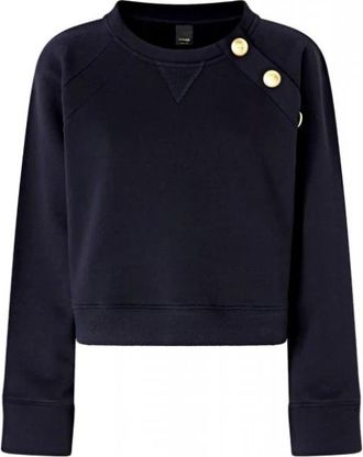 Pinko Pinko, Femme, Sweatshirts et sweats &agrave; capuche, Bleu, Taille: 42 FR Pinko - SweaT-shirts & SweaT-shirts &agrave; capuche > SweaT-shirts