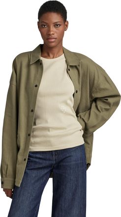 G-Star RAW Herren Unisex Soft Oversized Overshirt, Grün (Smoke Olive D22923-C838-B212), XL