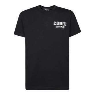 Dsquared2 Schwarzes T-Shirt - - Tops - Herren - Schwarzk - M