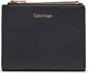 Calvin Klein Geldb&ouml;rse Calvin Klein Foil Logo Dbl Zip Cardcase LV04F1135G Schwarz