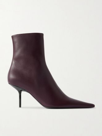 Victoria Beckham Ankle Boots Aus Leder - Burgunder