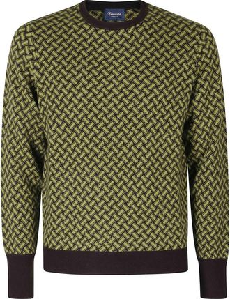 Drumohr Biscottino Rundhals-Pullover - - Knitwear - Herren - Gr&uuml;n - M