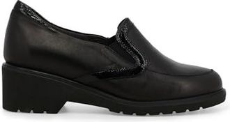 Melluso Mocassins en Cuir Noir pour Femme r35727z 37.5