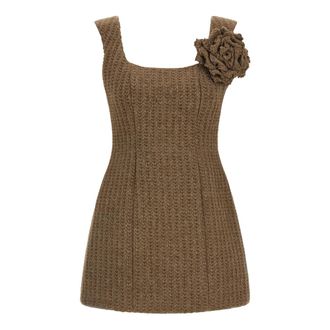 Giuseppe Di Morabito Gestricktes Mini-Kleid aus Wolle - - Dresses - Damen - Braun - XS