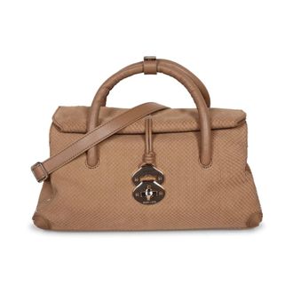 Zanellato Femme, Sacs, Beige, Taille: ONE Size Postina Baby Top Handle Bag