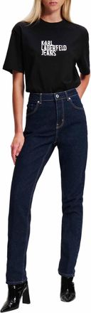 Karl Lagerfeld DENIM MIT HOHEM RAIS, KONISCHEM BEIN, RINSE BLUE, 2530