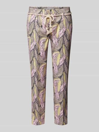 Brax Hose in verkürzter Passform mit Allover-Muster